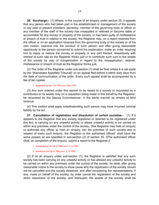 Apartment Management: The Karnataka Societies Registration Act, 1960 | PDF