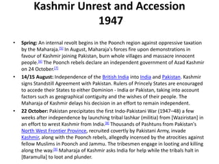 The kashmir conflict | PPTX