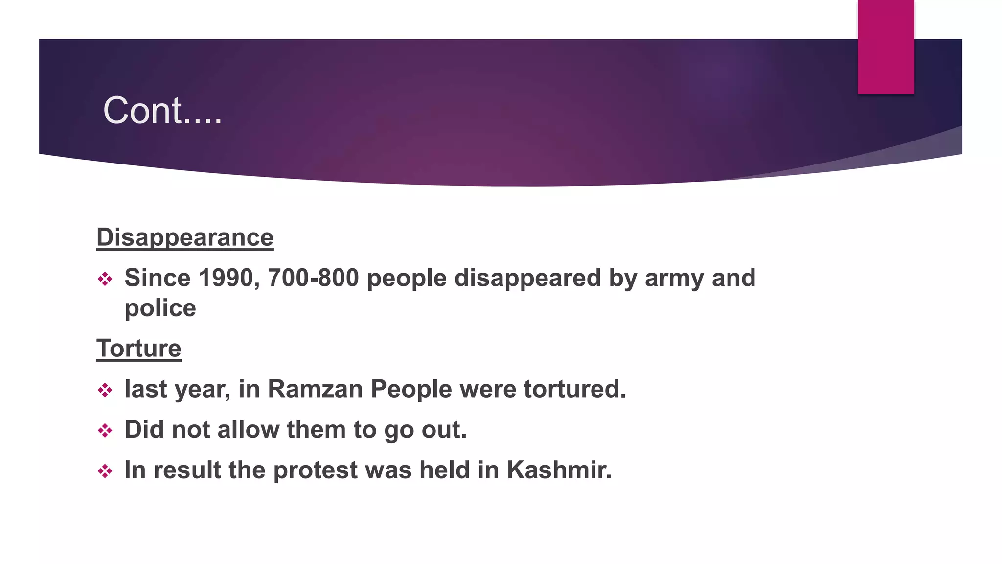 The kashmir conflict. | PPT