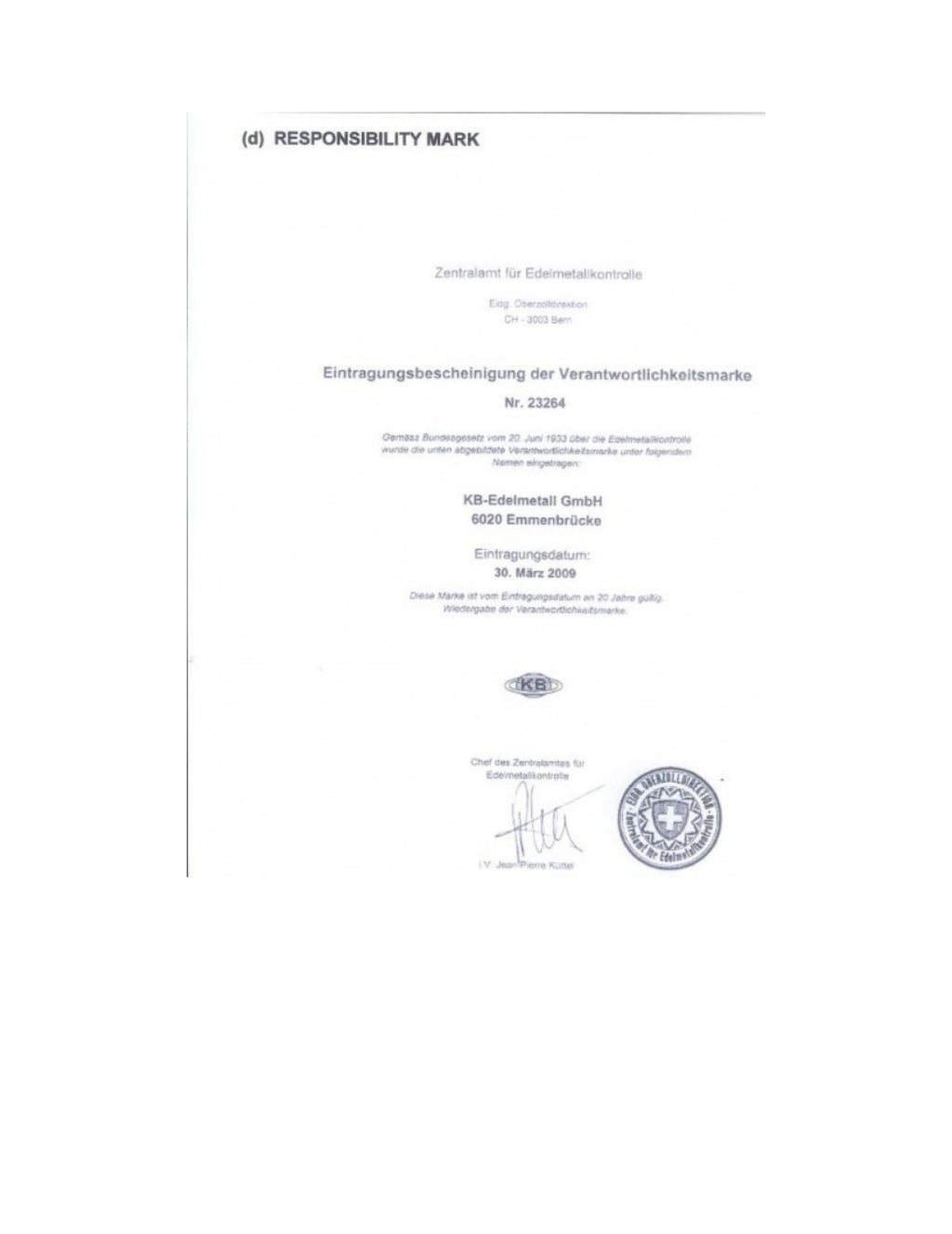 The KB Group Certifications