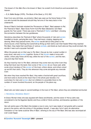 Bast, Ancient Egyptian Cat Goddess of Protection | PDF