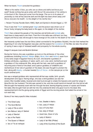 Isis, Ancient Egyptian Goddess of Motherhood and Magic | PDF | Islam ...