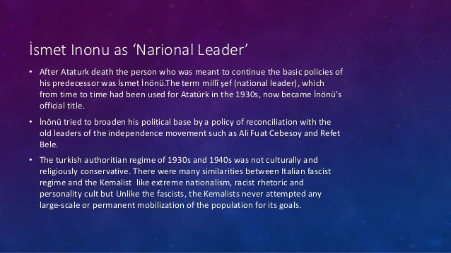 The Kemalist One Party State