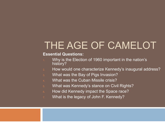 The Kennedy Administration | PPTX | History | Genres