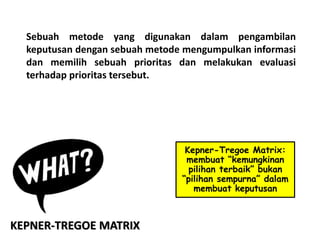 The Kepner-Tregeo matrix | PDF
