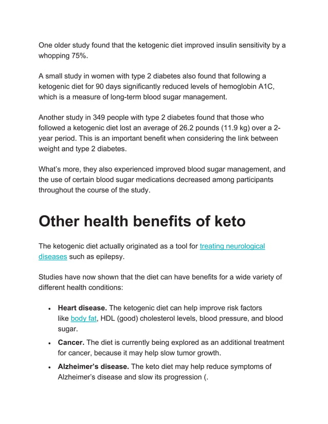 The ketogenic diet | PDF
