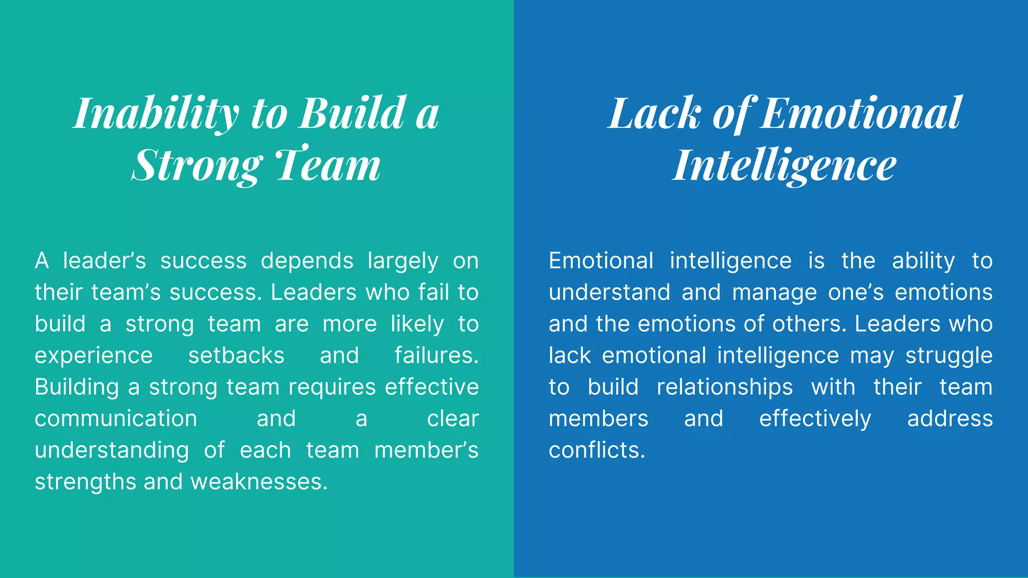 A Look at the Key Causes of Leadership Failures | Alan Cedrick | PPT