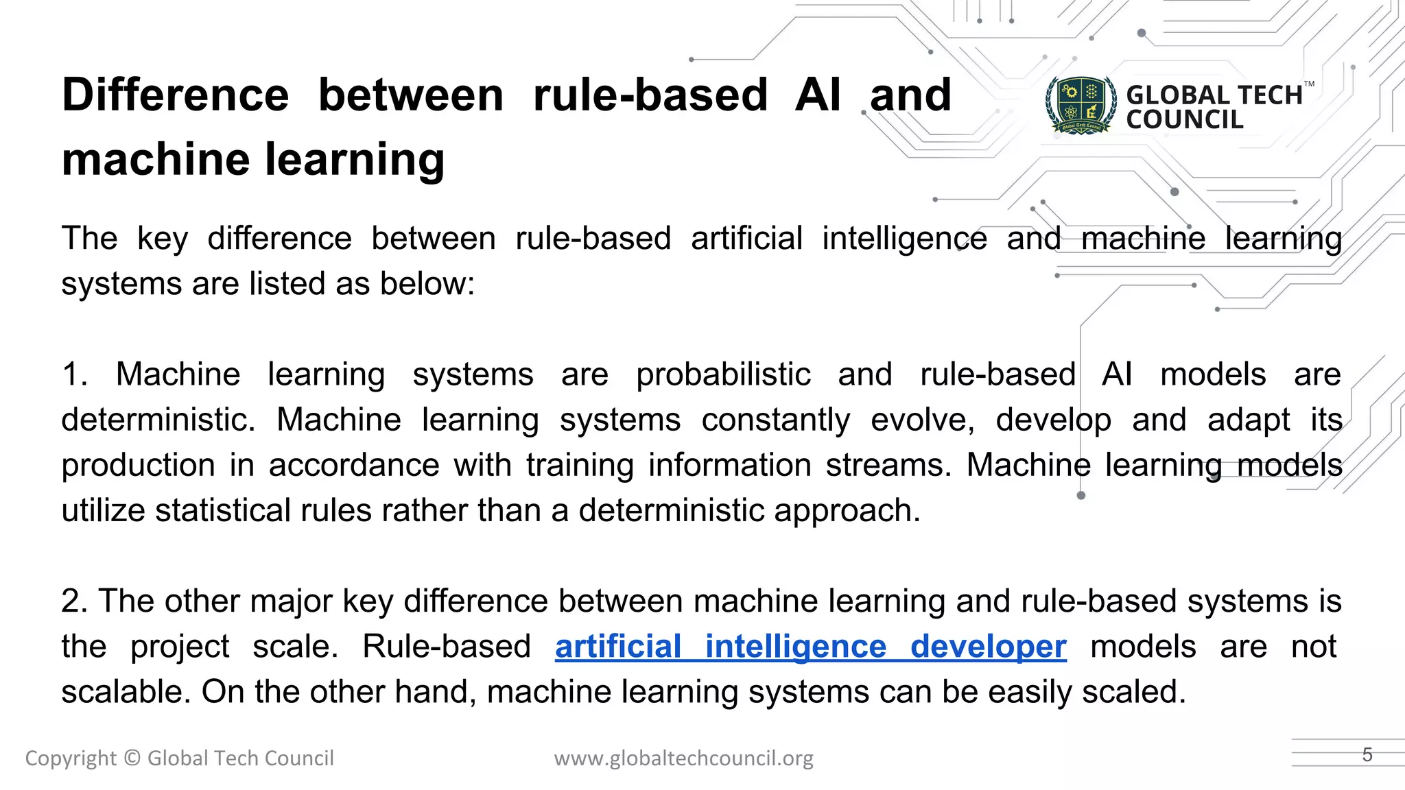 The Key Differences Between Rule-Based AI And Machine Learning | PDF