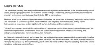The Key Drivers of Economic Expansion in the Middle East. | PPTX