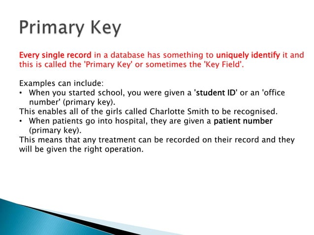 The Key Features Of A Database | PPT
