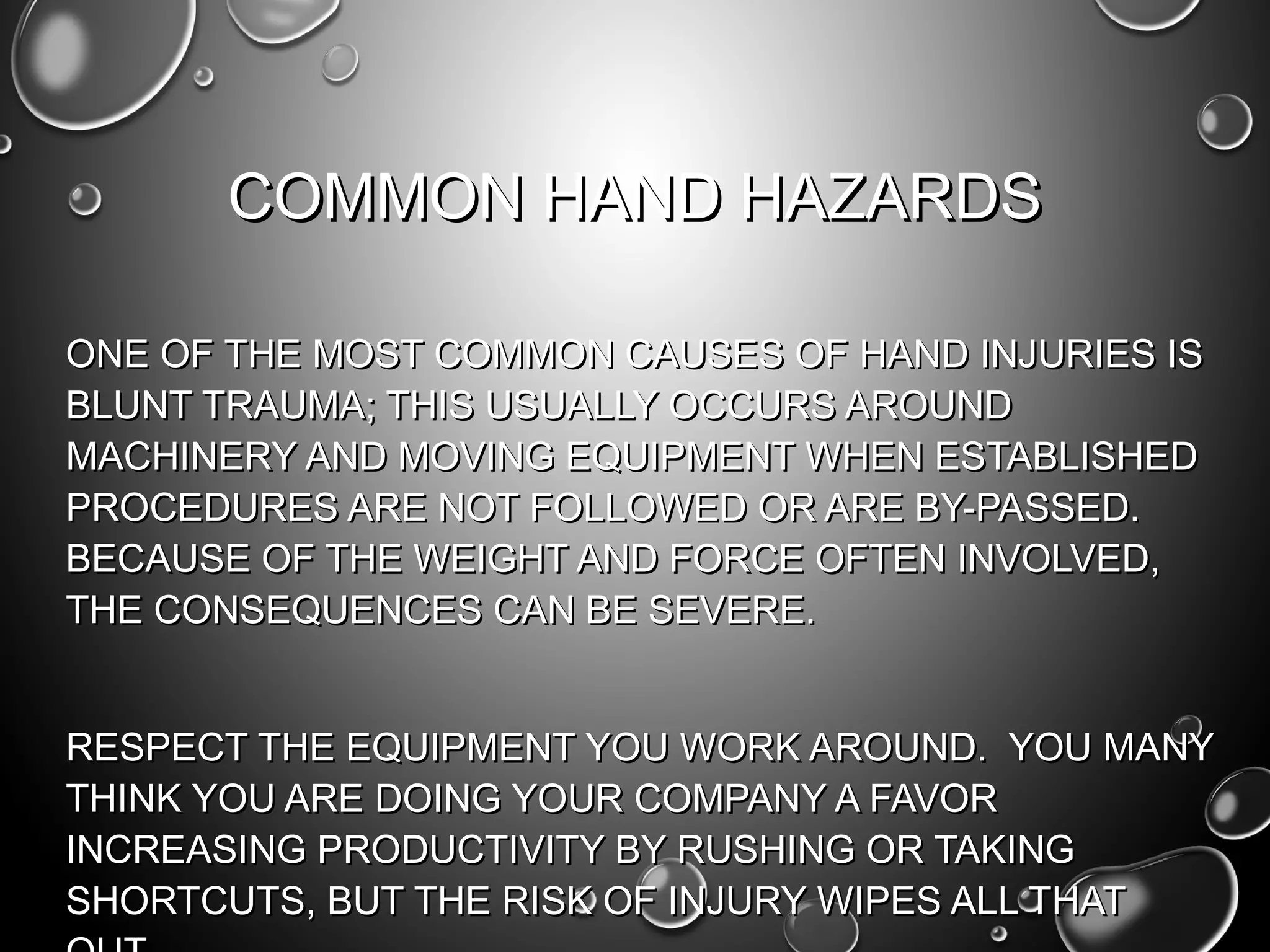 The key to hand injury prevention | PPT