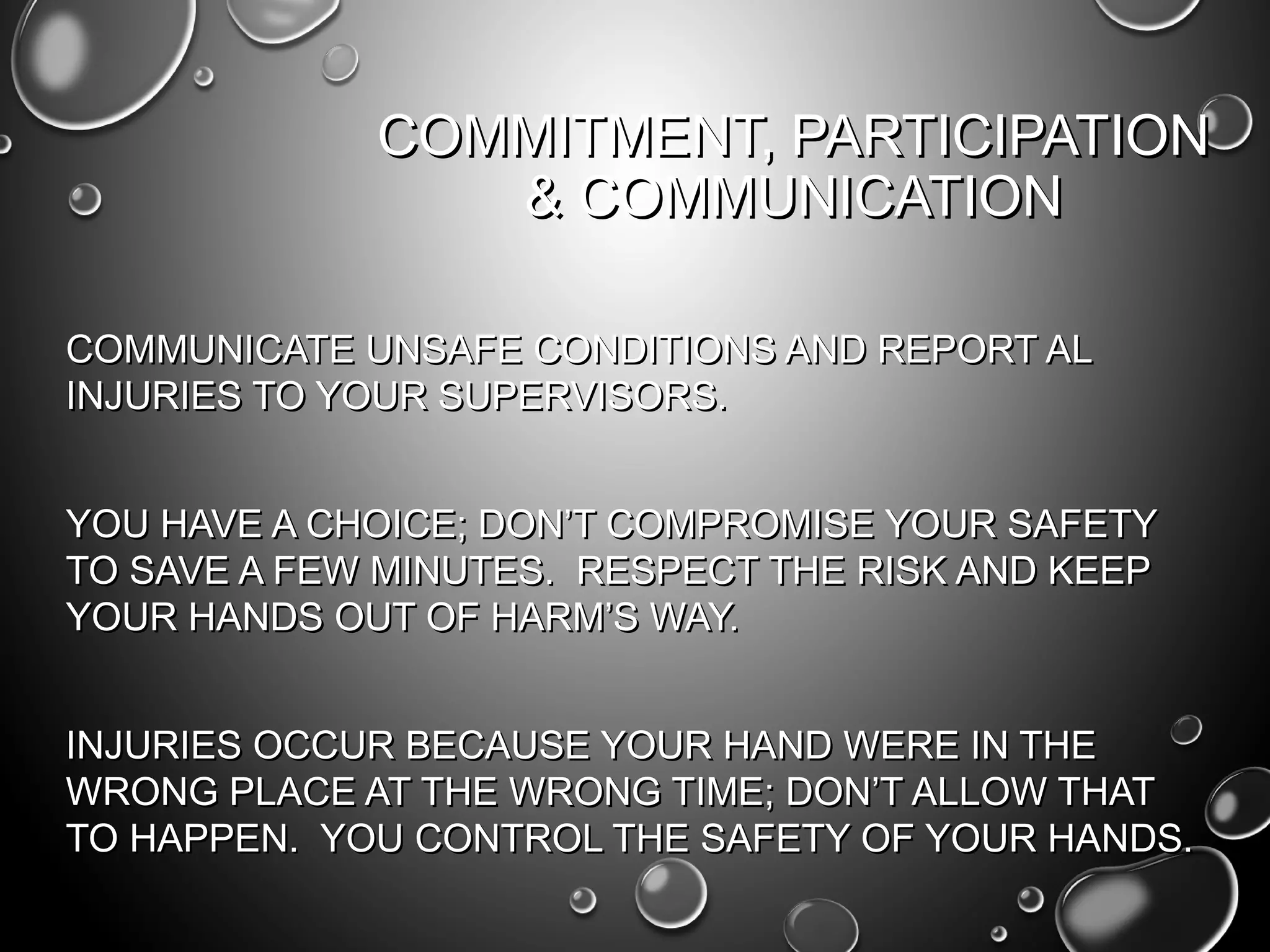 The key to hand injury prevention | PPT