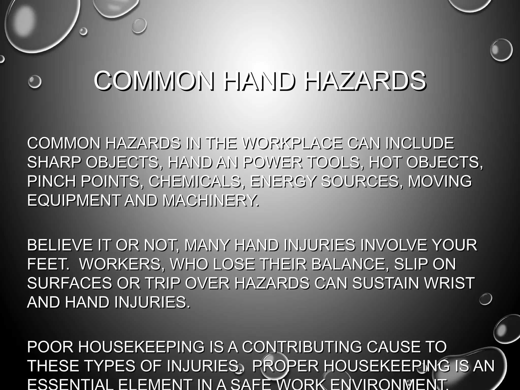 The key to hand injury prevention | PPT