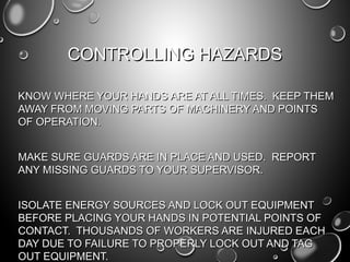 The key to hand injury prevention | PPT