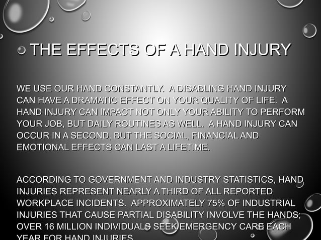 The key to hand injury prevention | PPT