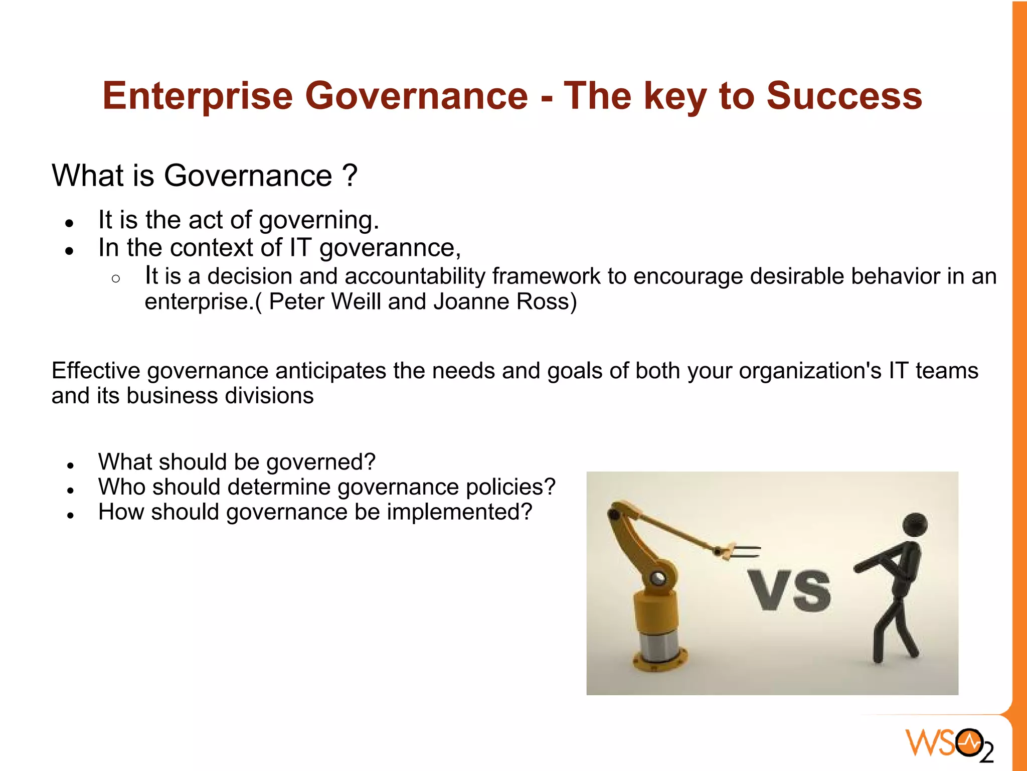 Enterprise Governance - The Key to Success | PDF