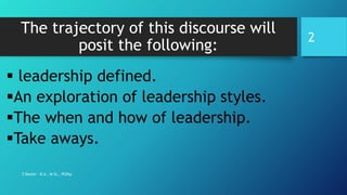 The key to successful leadership | PPT