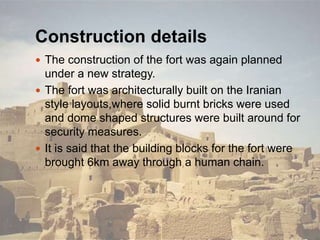 The kharan fort balochistan | PPTX