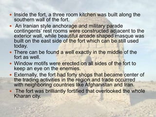 The kharan fort balochistan | PPTX