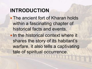 The kharan fort balochistan | PPTX