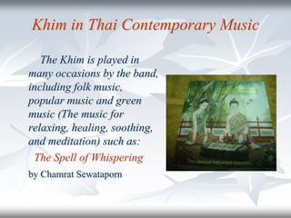 The Khim in Thai Culture | PPT