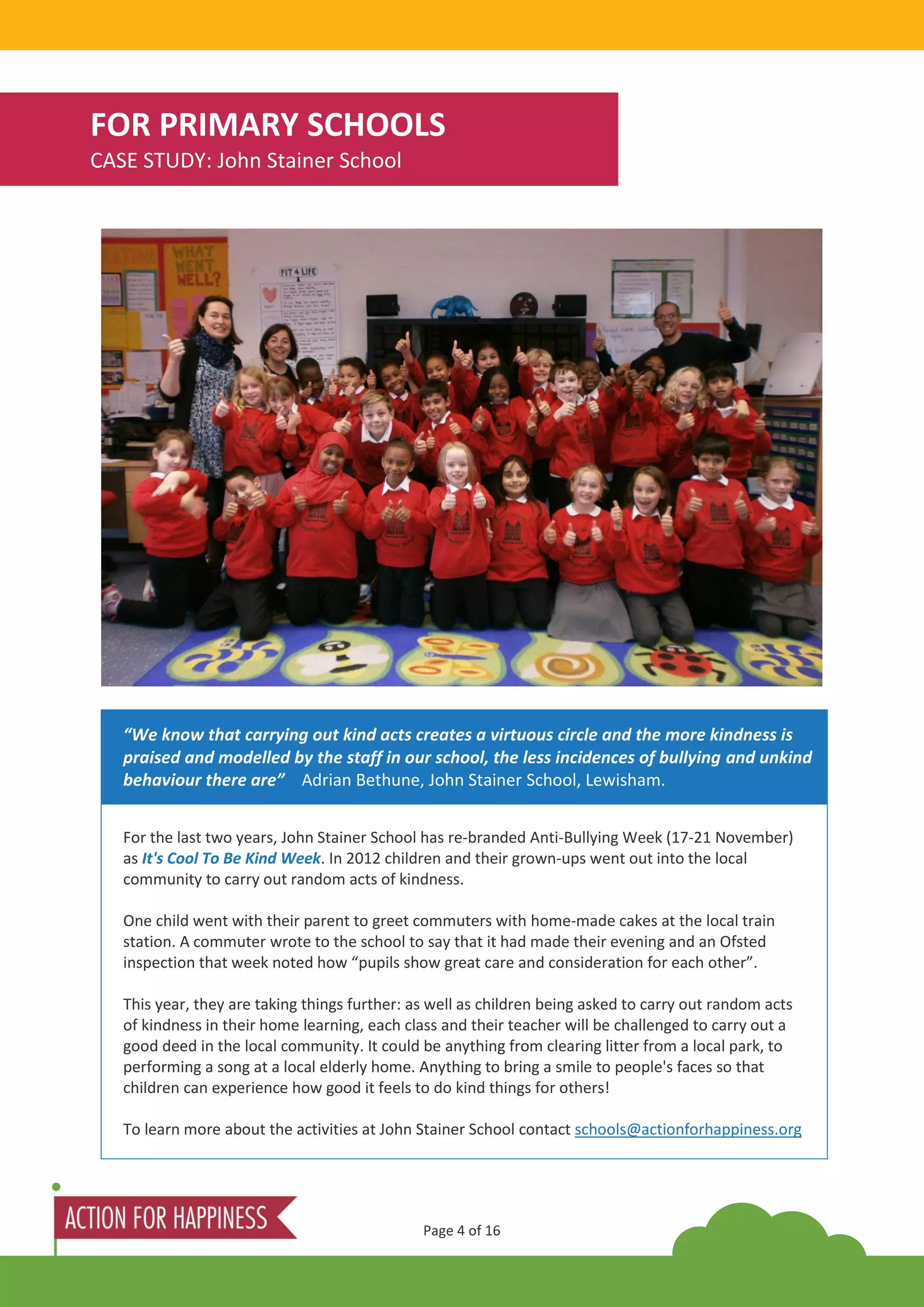 The Kindness Project for Schools | PDF