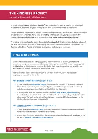 The Kindness Project for Schools | PDF