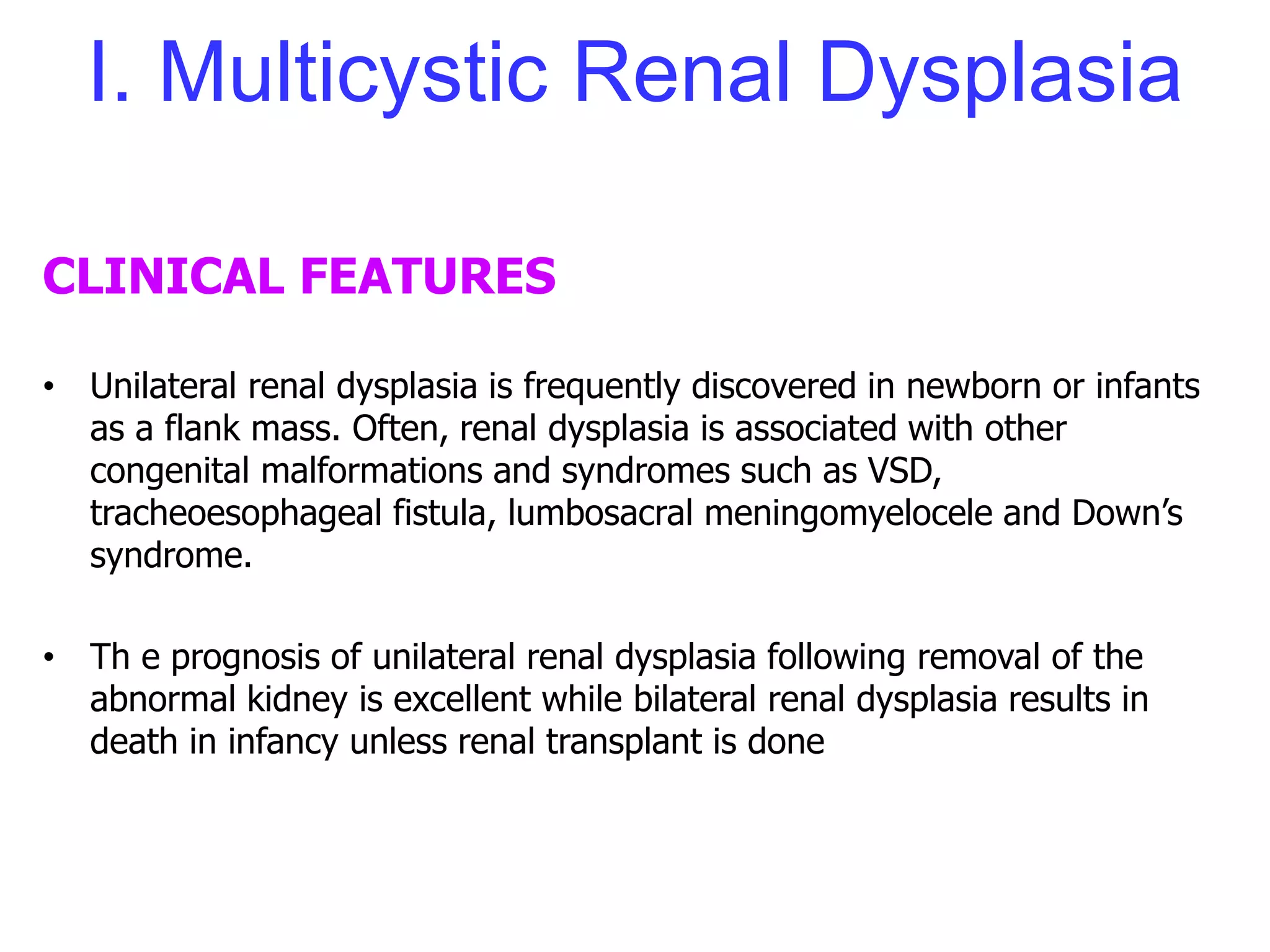 CONGENITAL MALFORMATIONS OF KIDNEY | PPTX