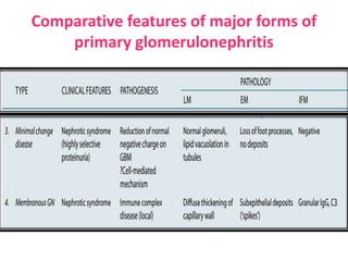 The KIDNEY: SPECIFIC TYPES OF GLOMERULAR DISEASES | PPTX