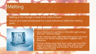 The Kinetic Model of Matter | PPTX