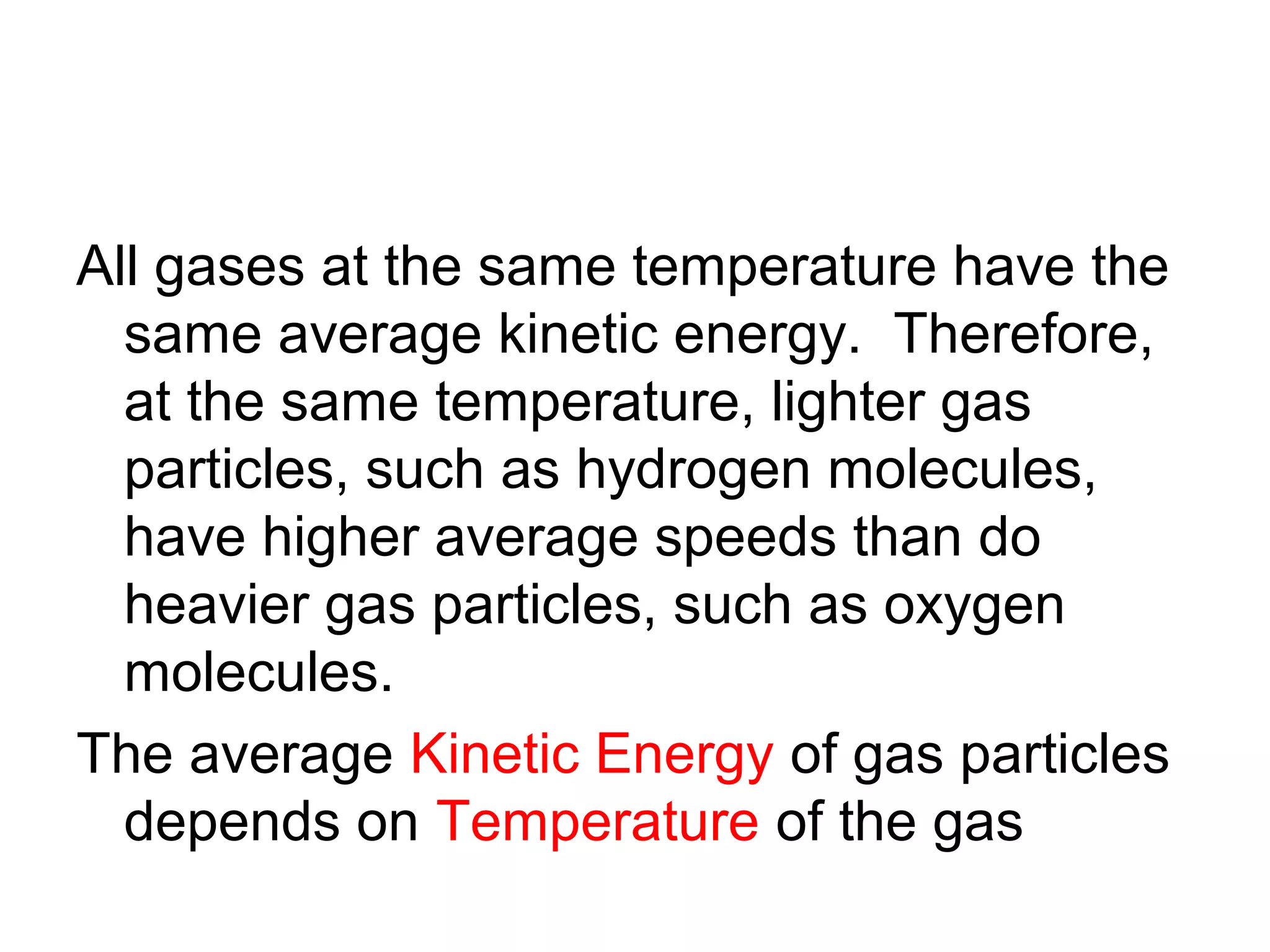 The kinetic molecular theory of matter | PPT