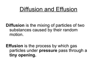 The kinetic molecular theory of matter | PPT