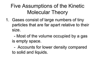 The kinetic molecular theory of matter | PPT