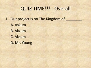 The Kingdom Of Aksum | PPT