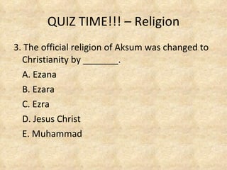 The Kingdom Of Aksum | PPT