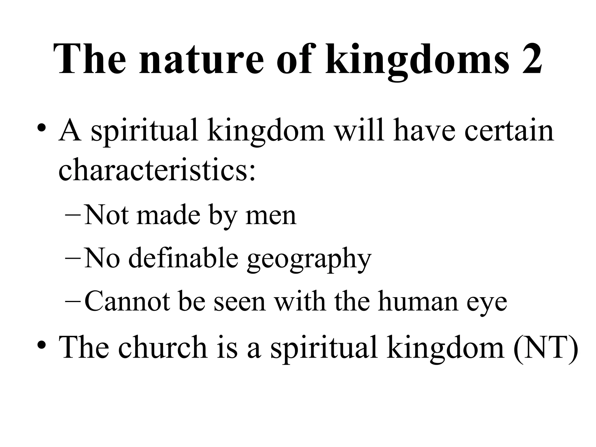 The Kingdom Of Christ | PPT