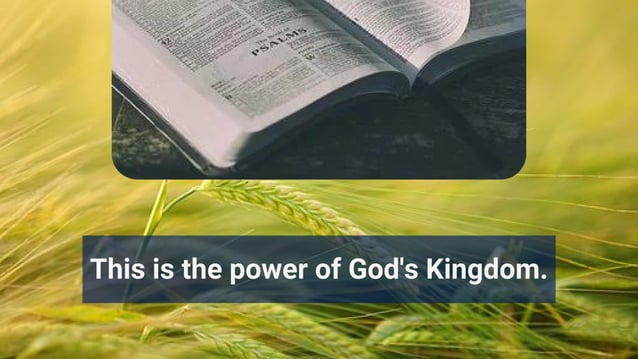 Slideshow: What Is The Kingdom Of God Look Like? | PPT