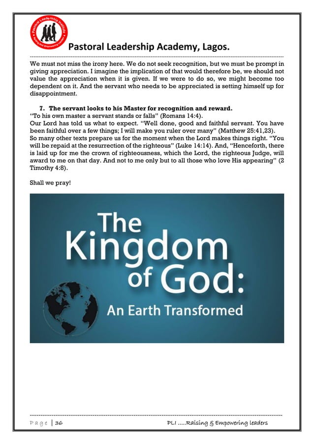 The Kingdom of God Modules | PDF