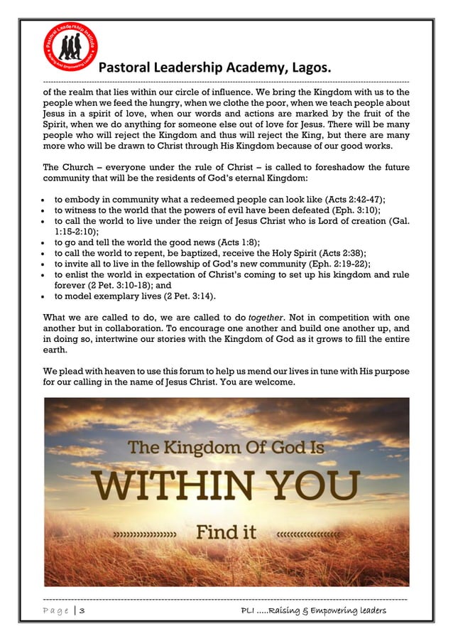 The Kingdom of God Modules | PDF