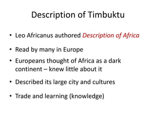 Gr7 History The kingdom of mali share | PPTX