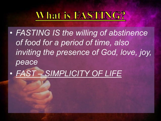 THE KINGDOM PRINCIPLE OF PRAYER WITH FASTING.pptx | Christianity | Religion & Spirituality