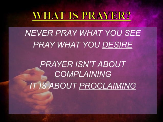 THE KINGDOM PRINCIPLE OF PRAYER WITH FASTING.pptx | Christianity | Religion & Spirituality