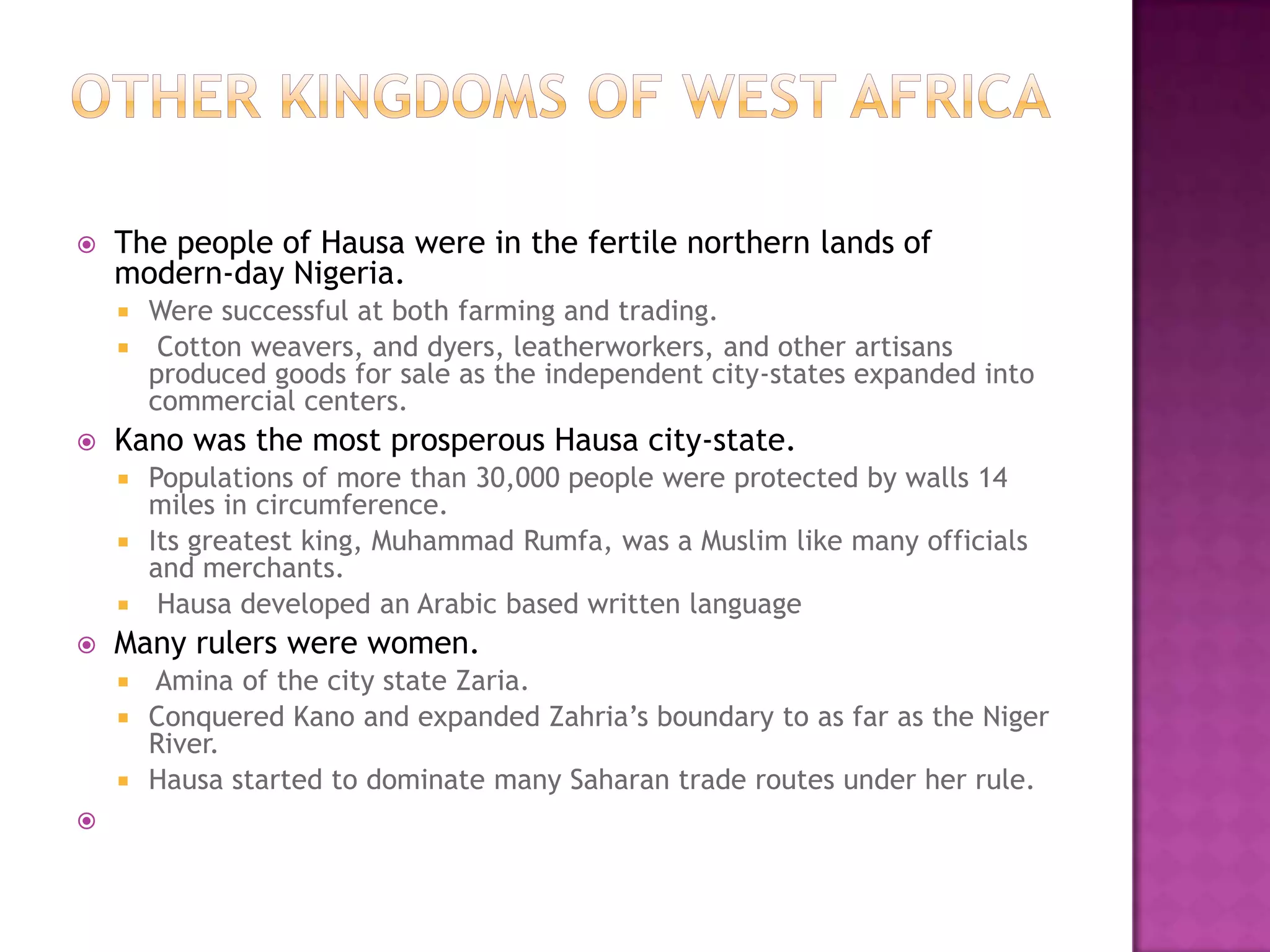 The Kingdoms Of West Africa | PPTX