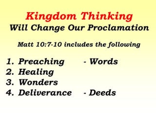 The Kingdom Thinking | PPT