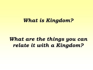 The Kingdom Thinking | PPT