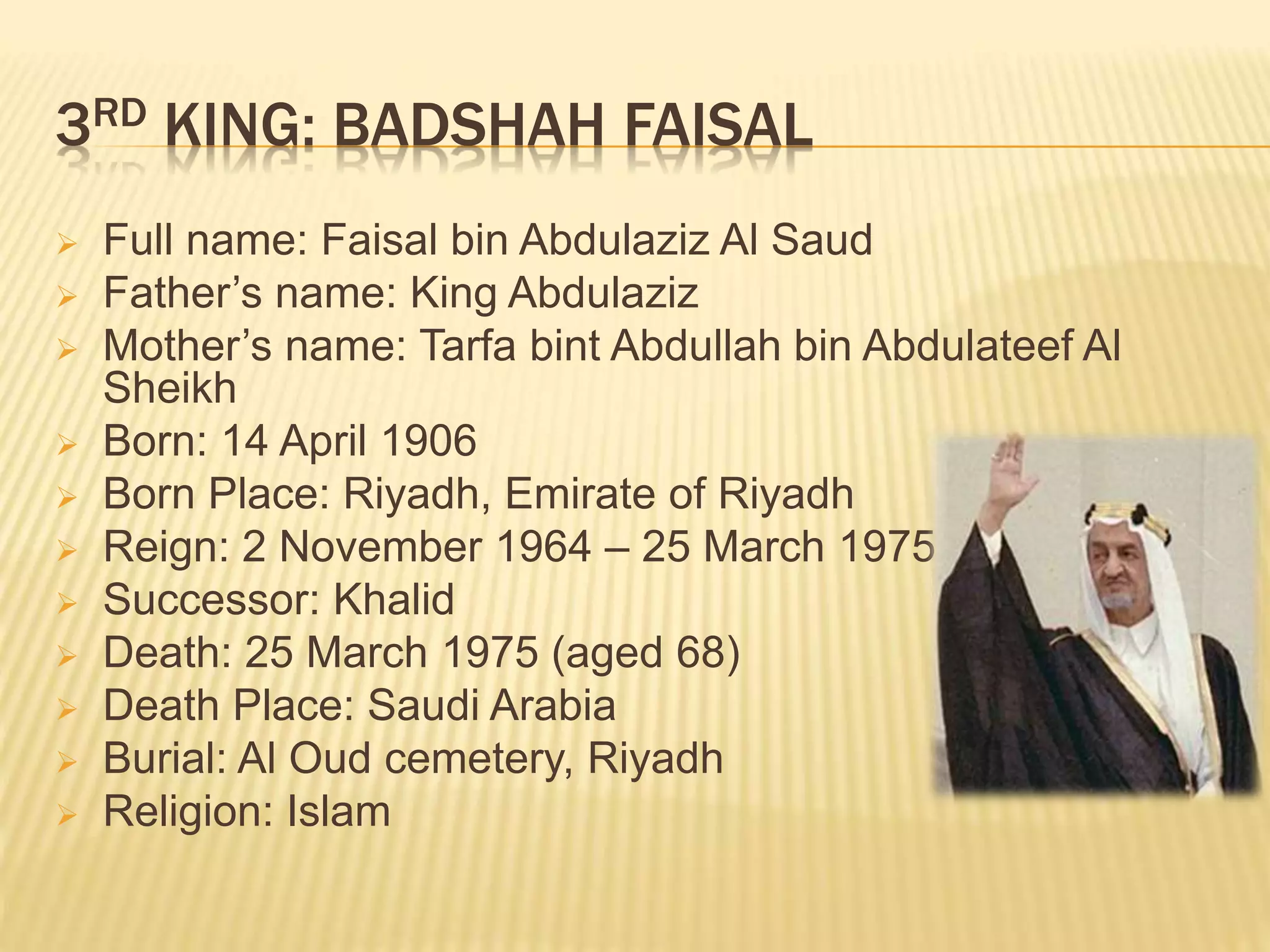 The kings of saudi arabia | PPTX