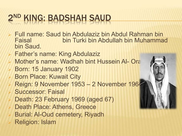 The kings of saudi arabia | PPTX