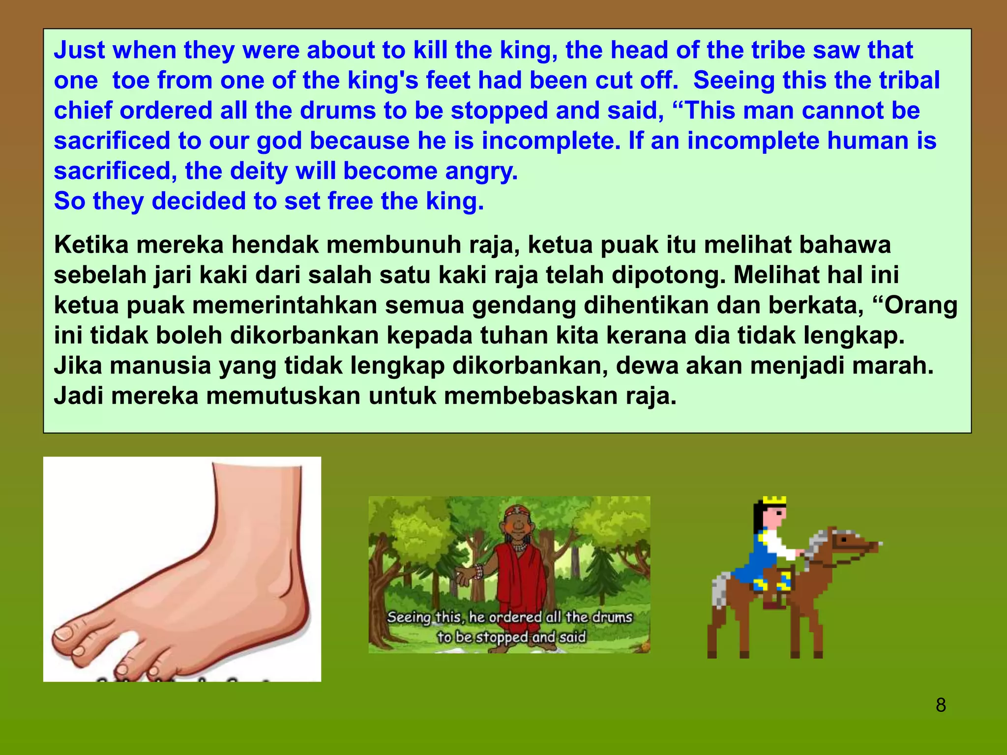 The King with the Missing Toe (Eng & Malay).ppt