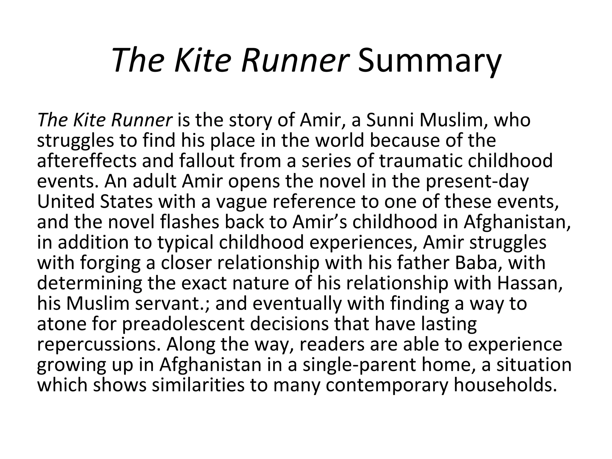 The kite runner | PPT