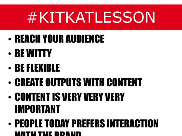 THE KITKAT STORY | PPTX